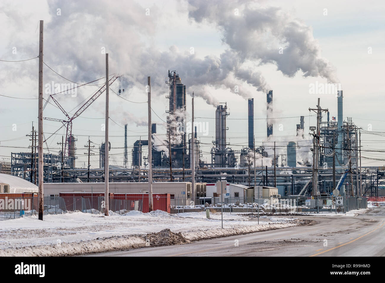 Industrial landscape in Northwest Indiana Stock Photo - Alamy