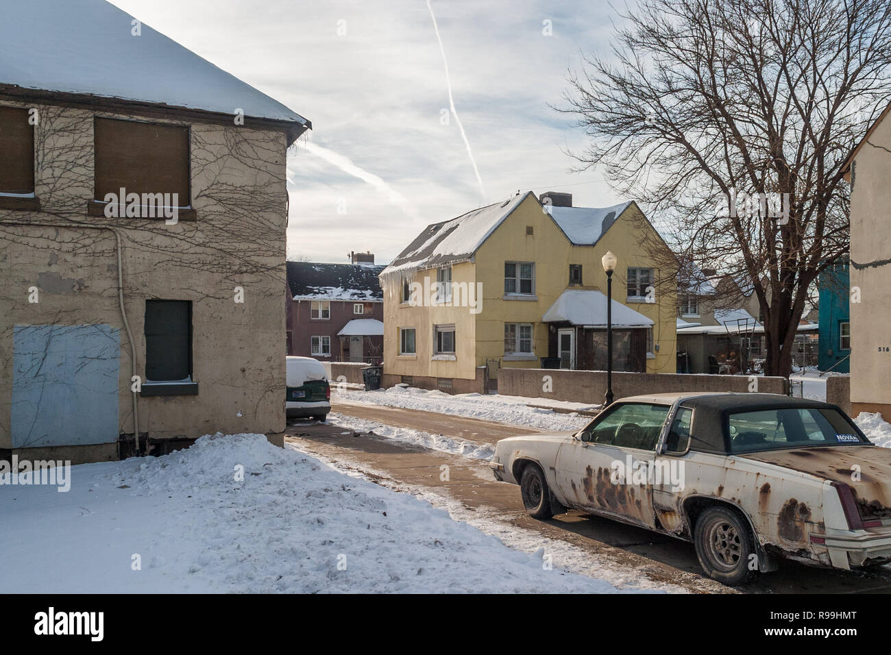 Buildings in the Marktown historical district Stock Photo - Alamy