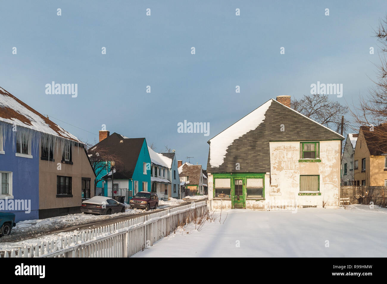 Buildings in the Marktown historical district Stock Photo - Alamy