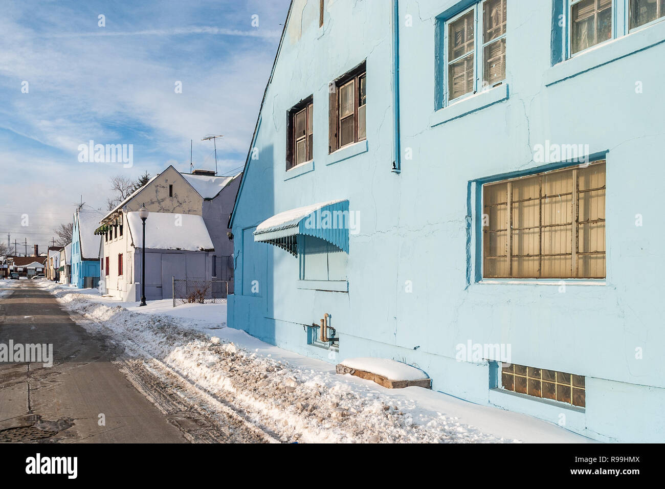 Buildings in the Marktown historical district Stock Photo - Alamy