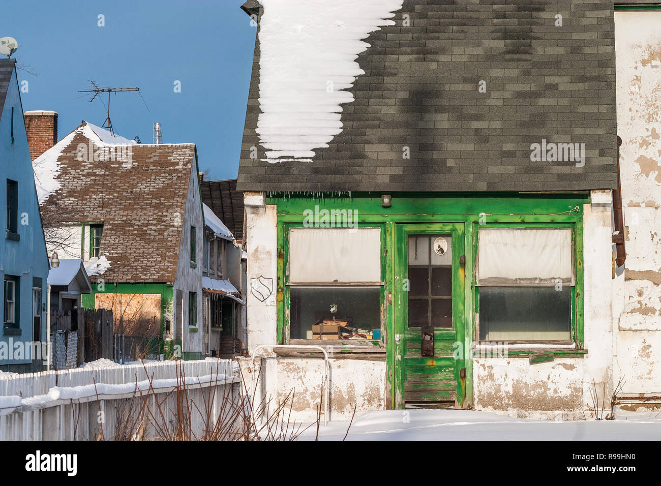 Buildings in the Marktown historical district Stock Photo - Alamy