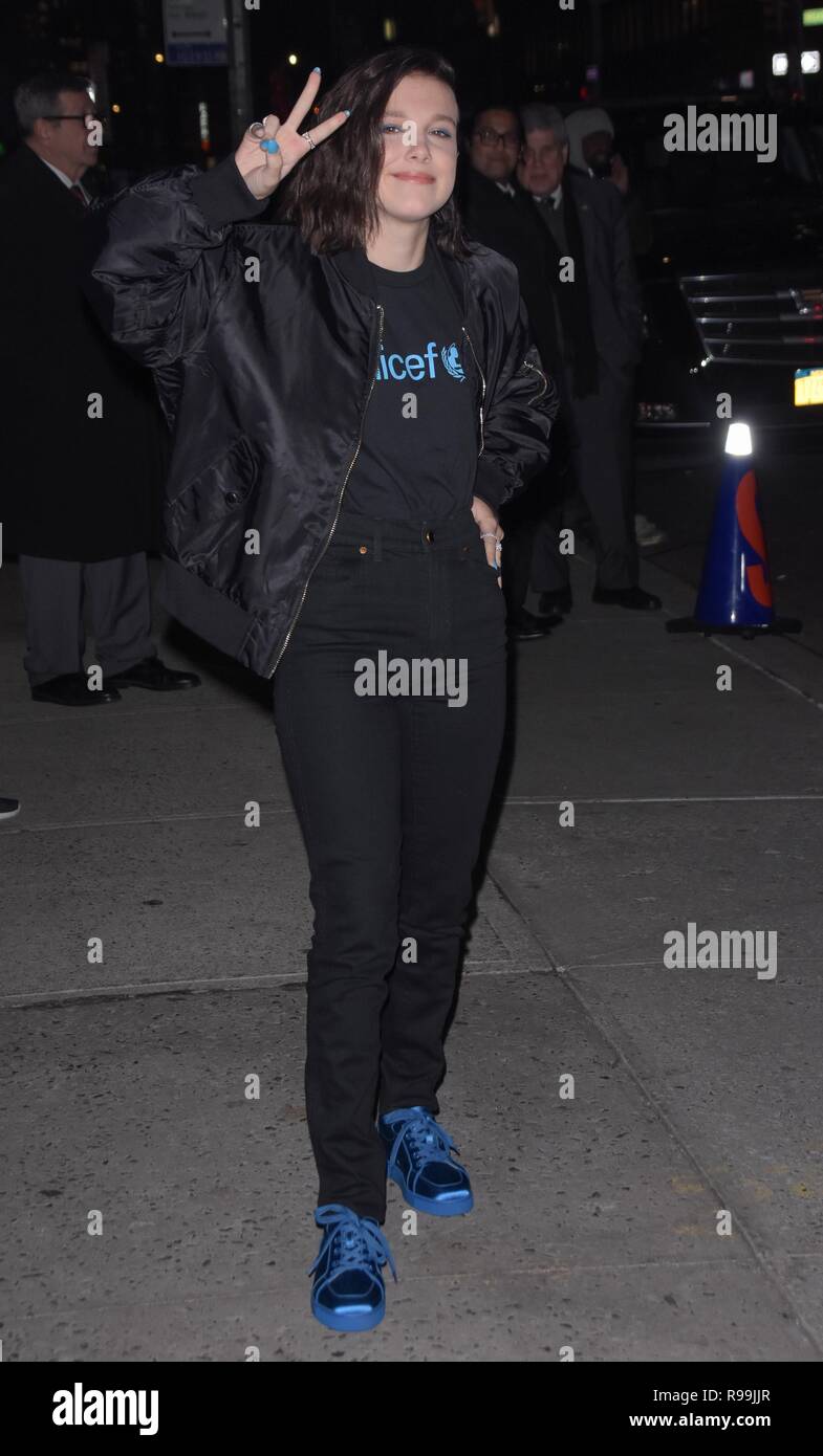 Millie Bobby Brown at 'The Late Show with Stephen Colbert' Featuring ...