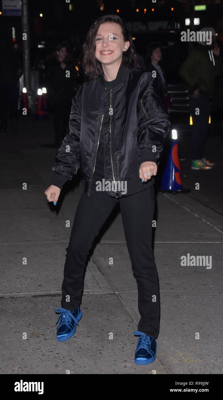 Millie Bobby Brown at 'The Late Show with Stephen Colbert' Featuring ...