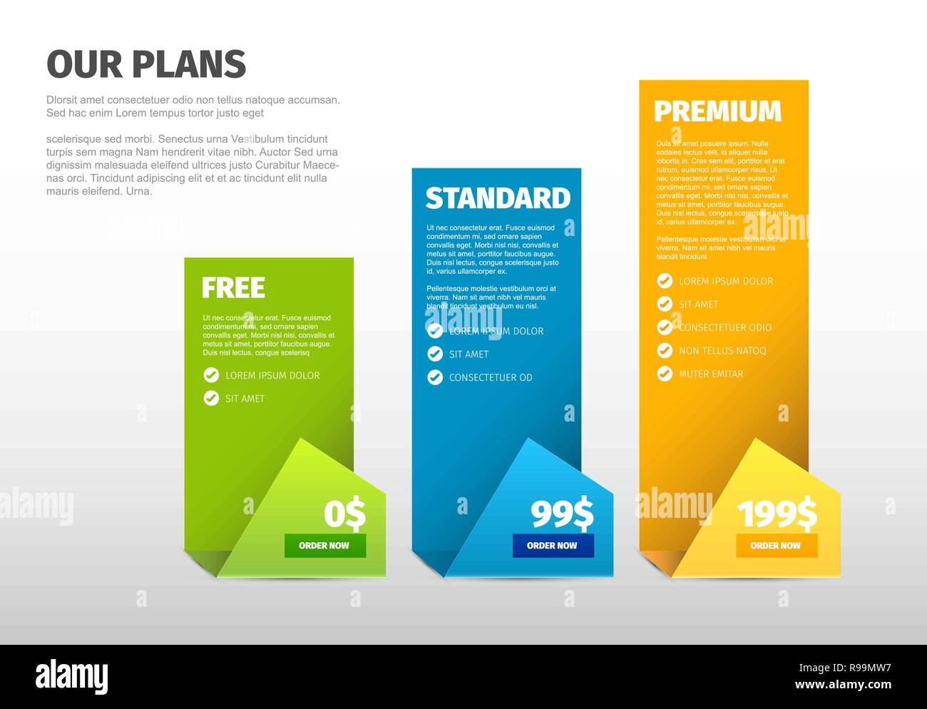 Product service versions comparison hi-res stock photography and images ...