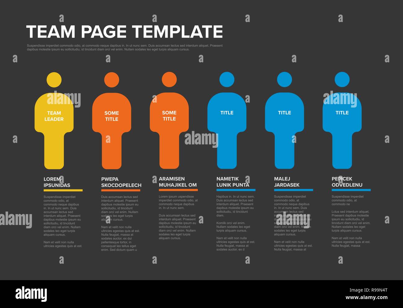People team infographic template for company overview or hierarchy ...