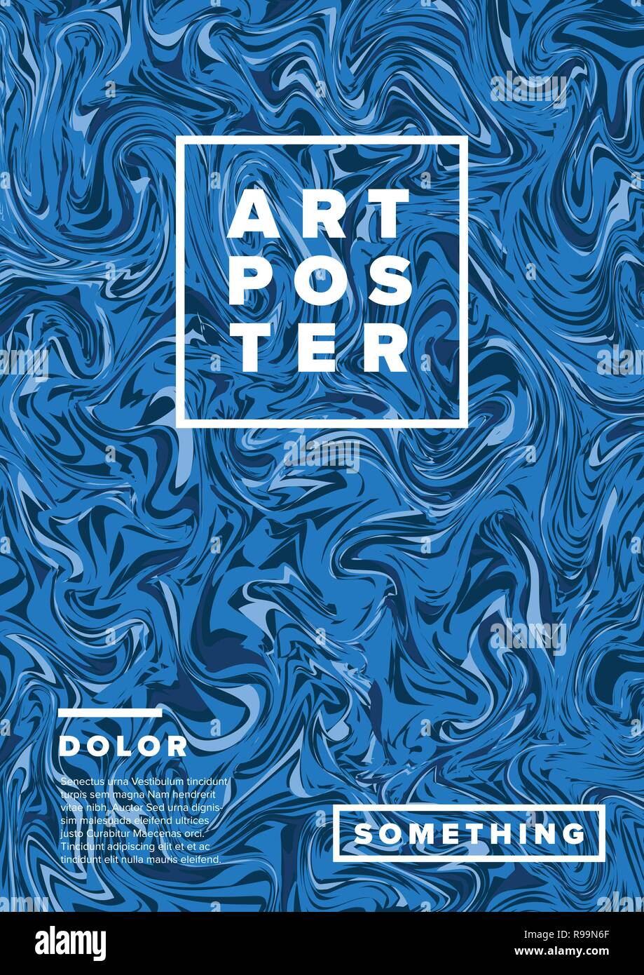 Modern vector art poster template for art exhibition, gallery, concert ...