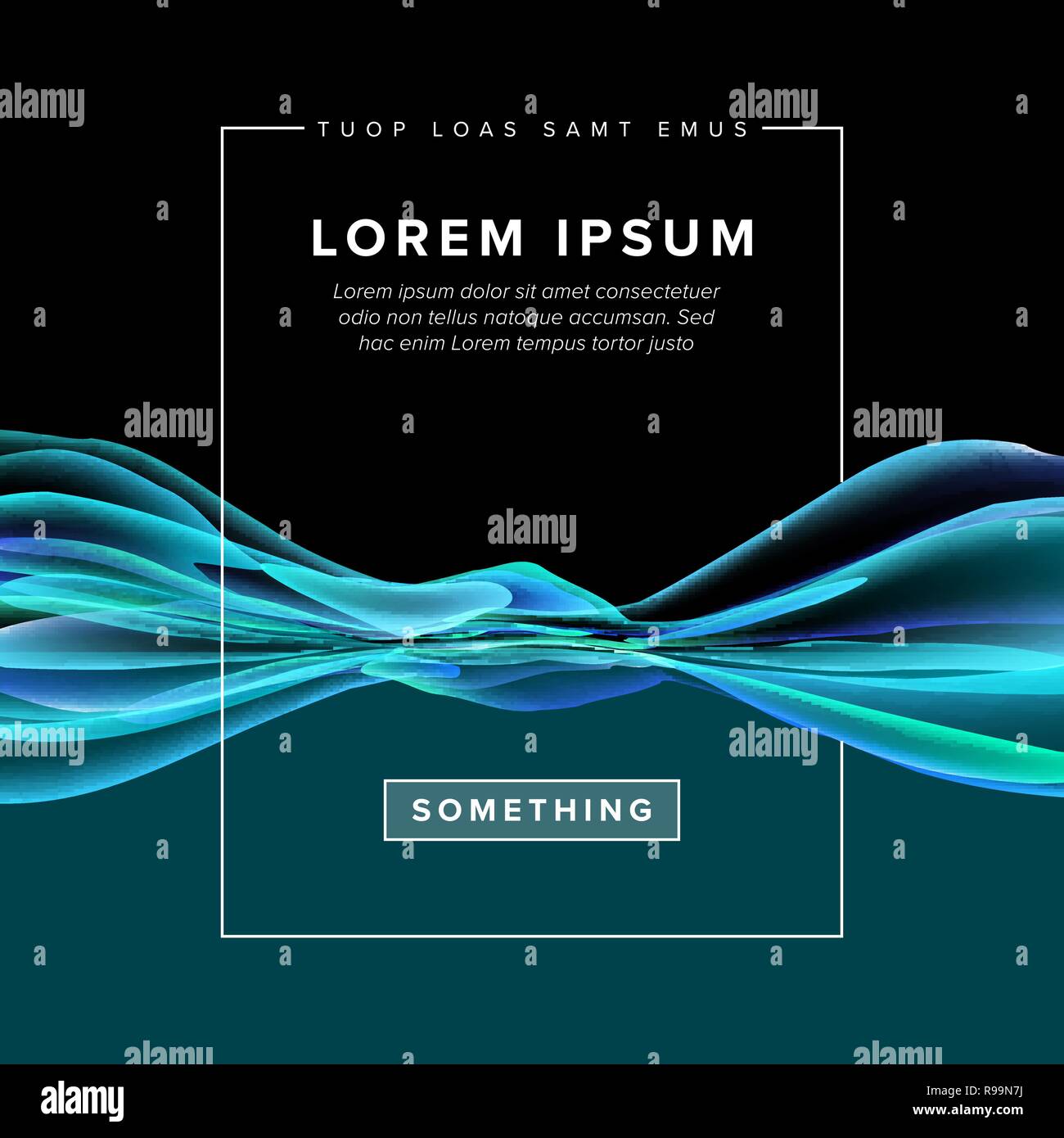 Vector Social media post template with sample text and abstract ...