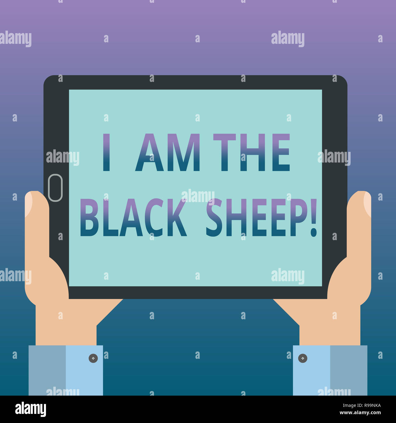 Handwriting text writing I Am The Black Sheep. Concept meaning ...