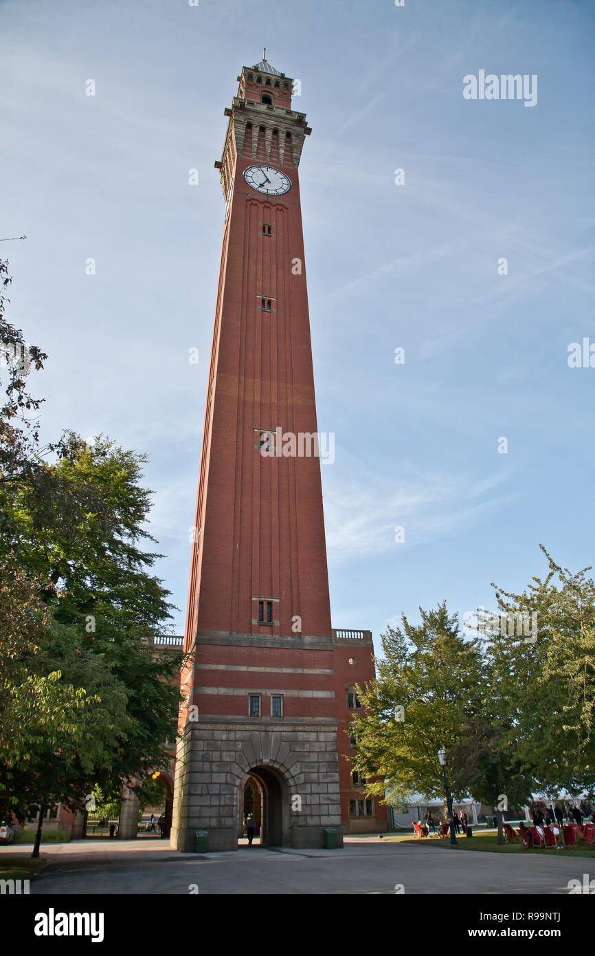 Old joe clock tower at birmingham university hi-res stock photography ...