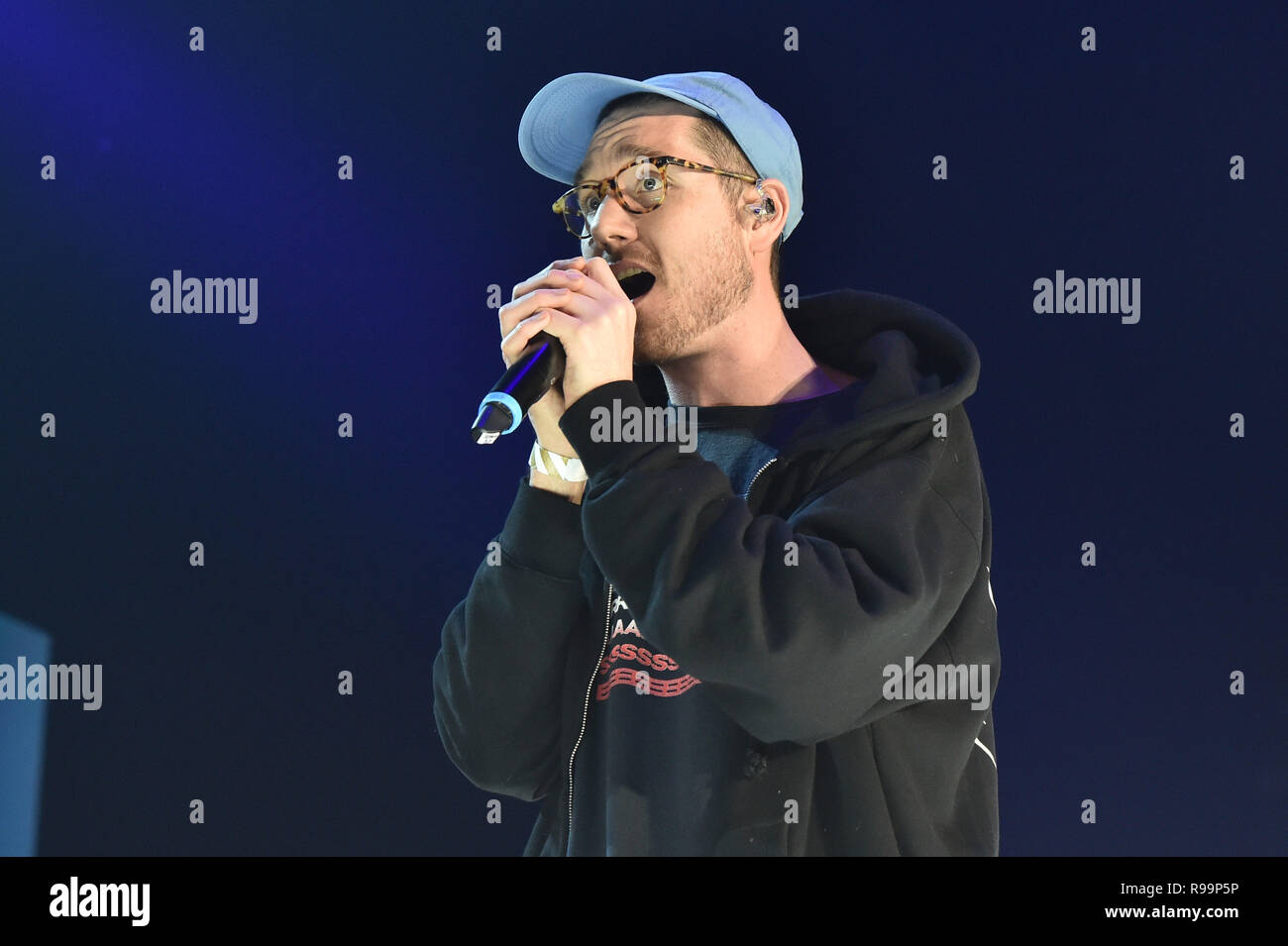 Dan Smith of Bastille performing during the Ellie Goulding Streets of ...