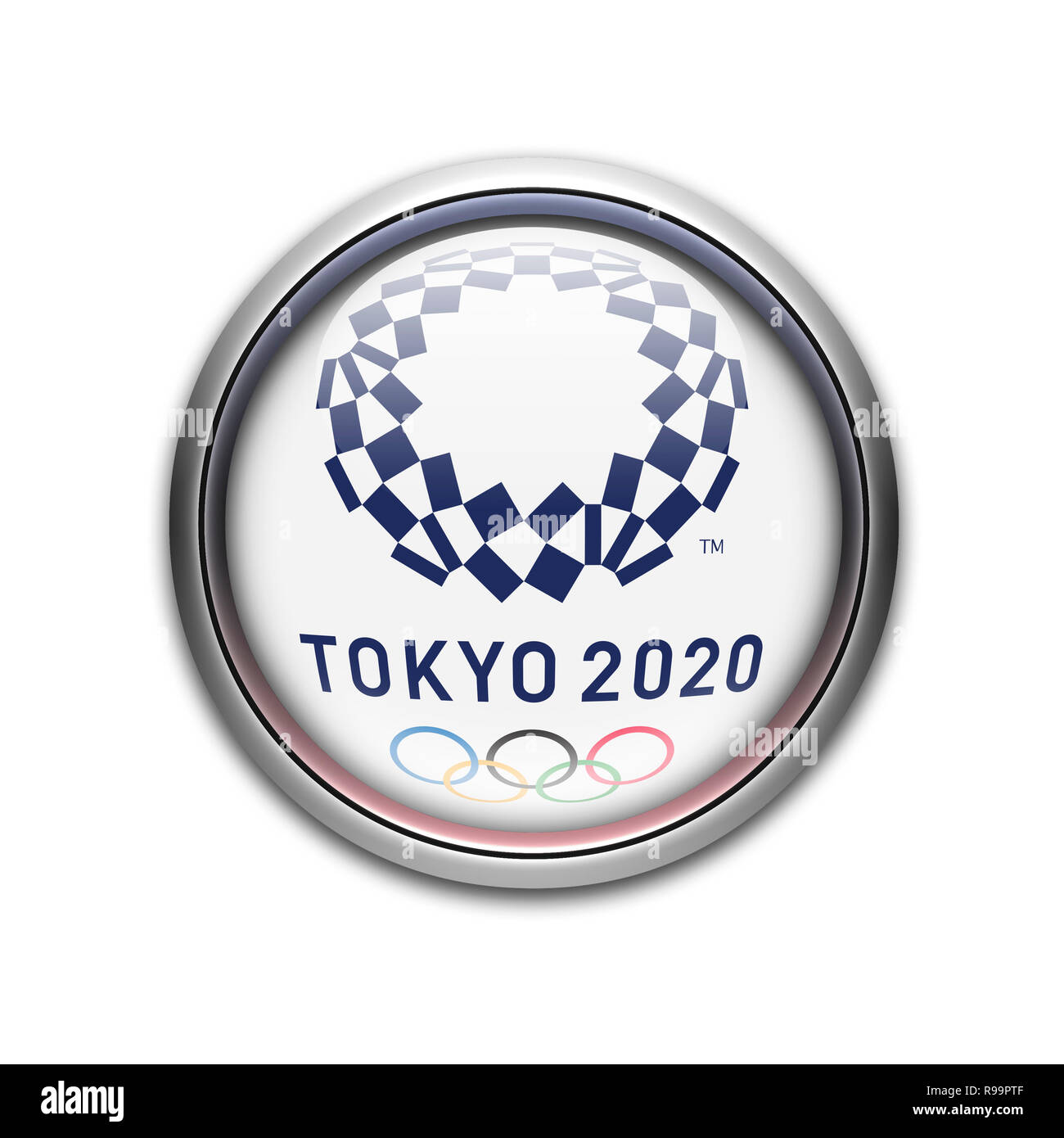 2020 olympic logo hi-res stock photography and images - Alamy