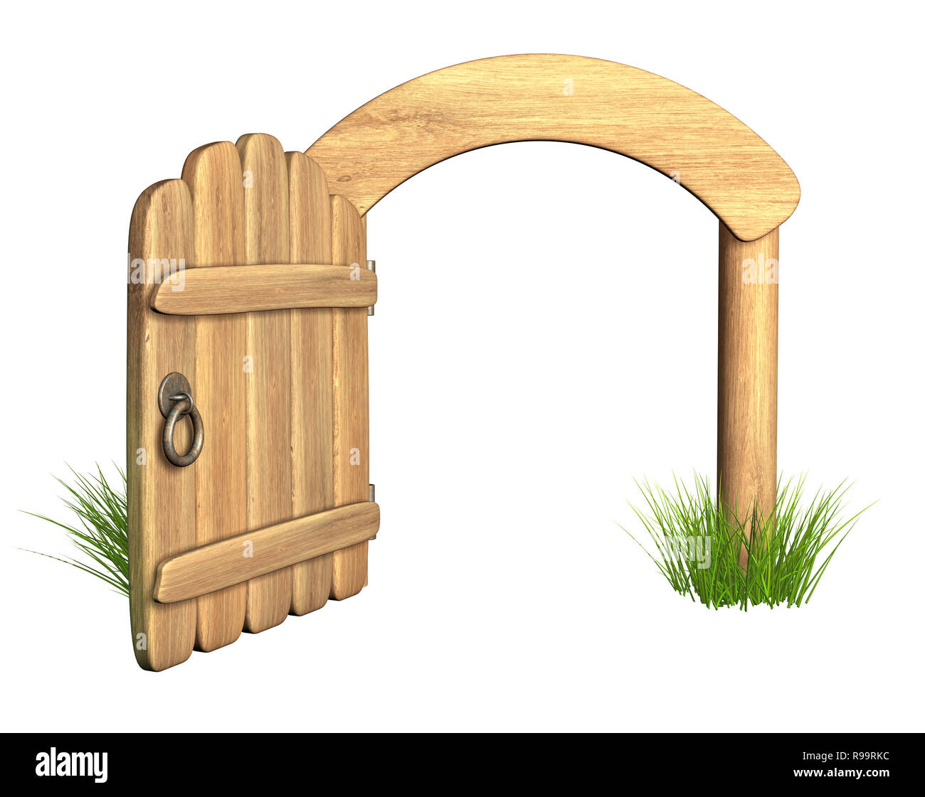 Clipart Open Gate