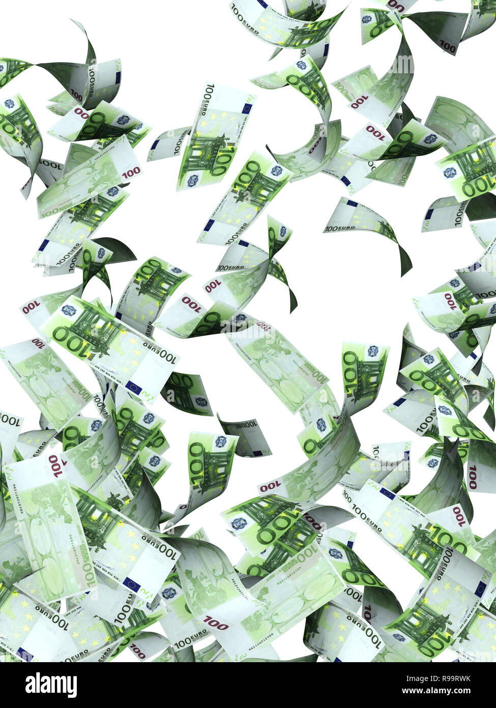 Flying euro banknotes hi-res stock photography and images - Alamy