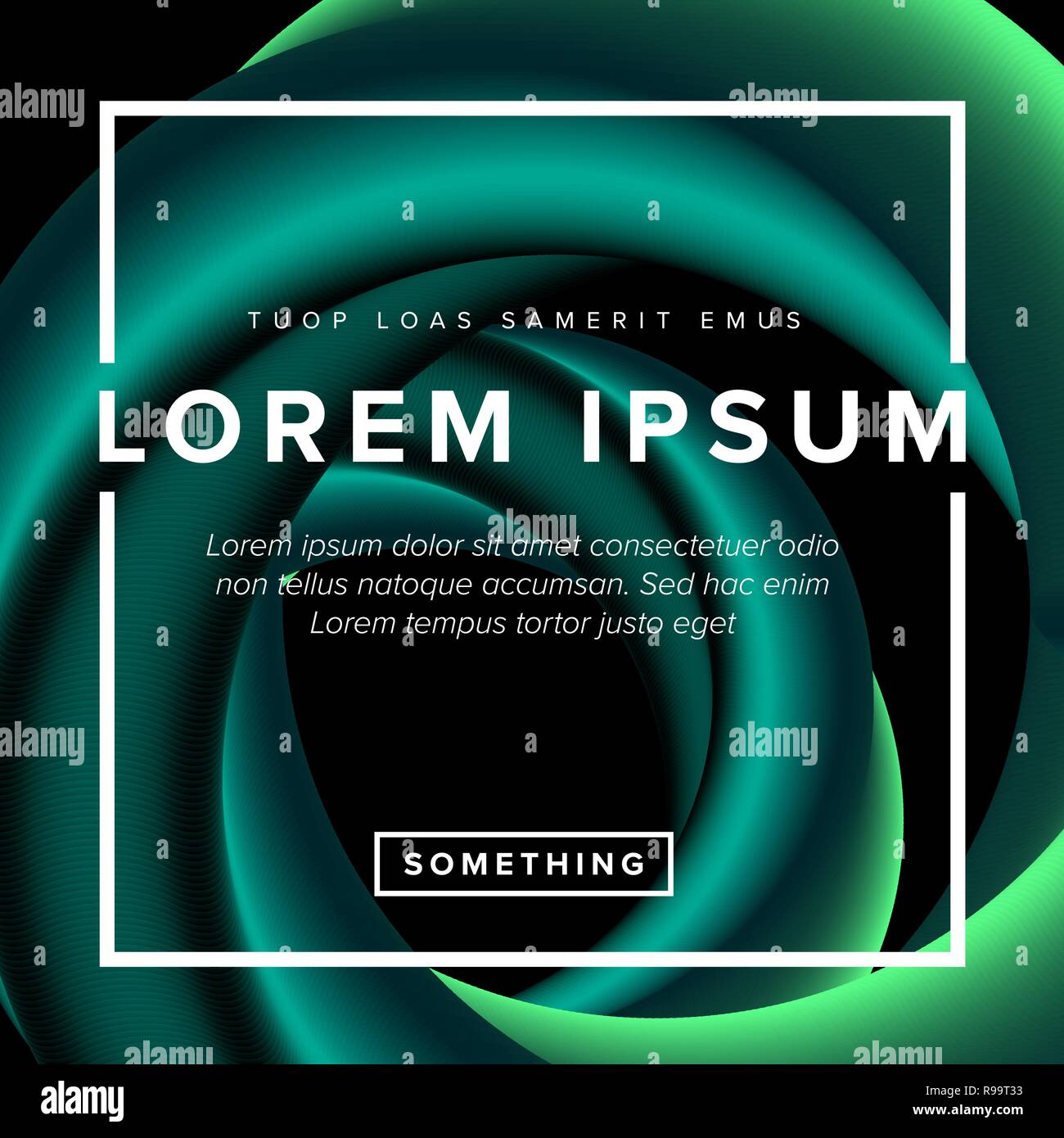 Abstract social media status template with sample content Stock Vector ...