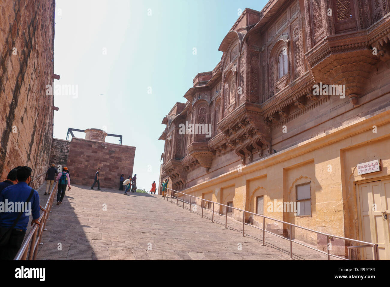 The exterior of Mehrangarh Fort. Mehrangarh or Mehran Fort, located in ...