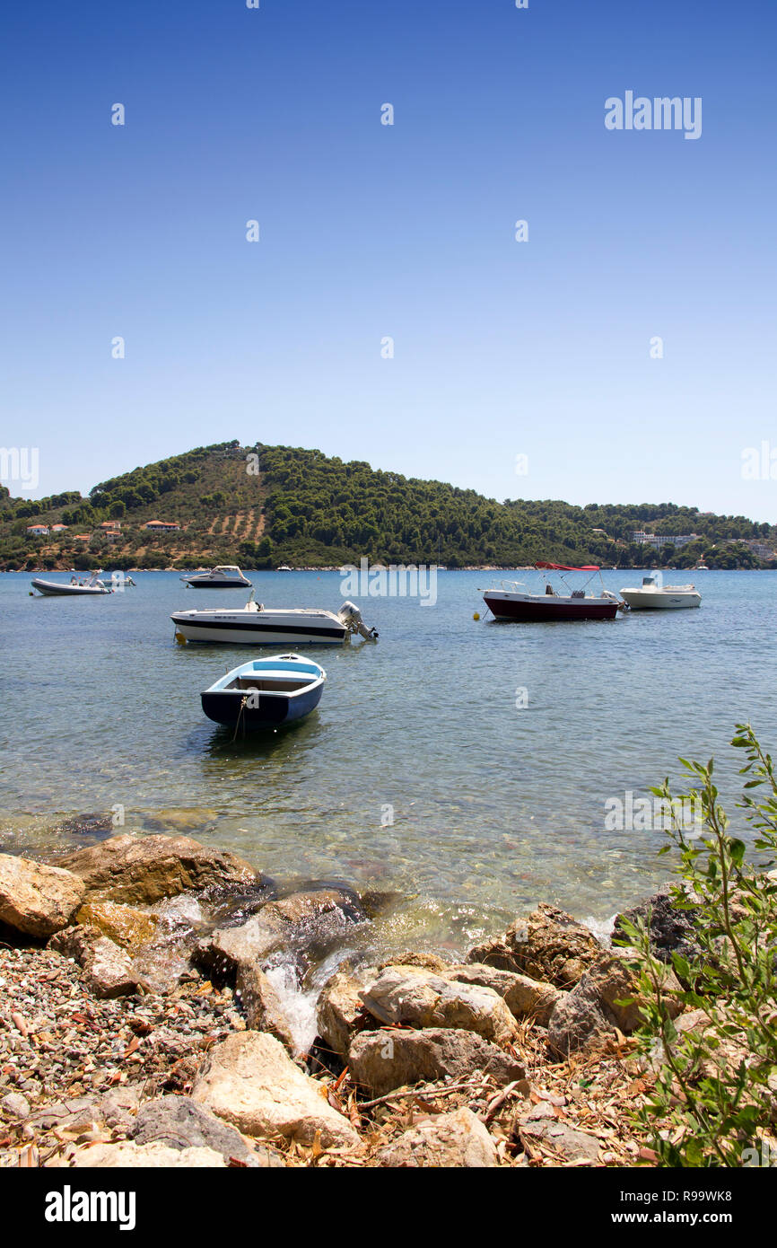 Old traditional greek rowing boat hi-res stock photography and images ...