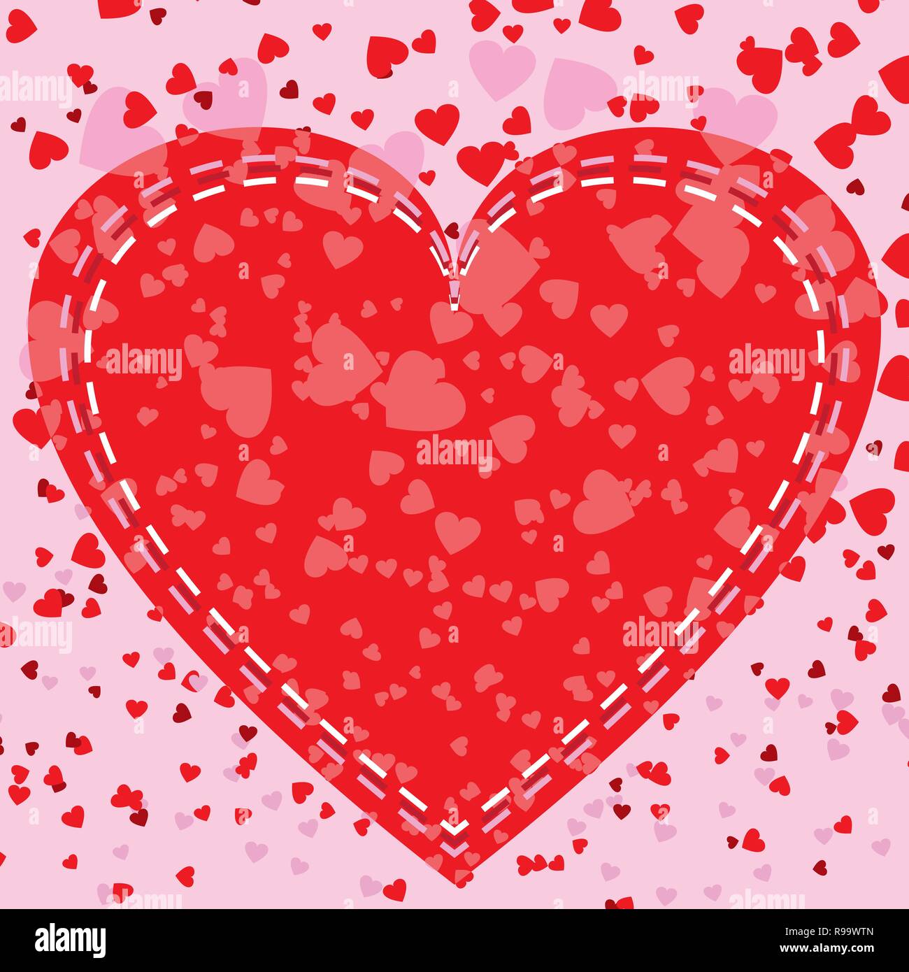 Heart frame of small hearts icon vector. Love symbol. Valentine s Day ...