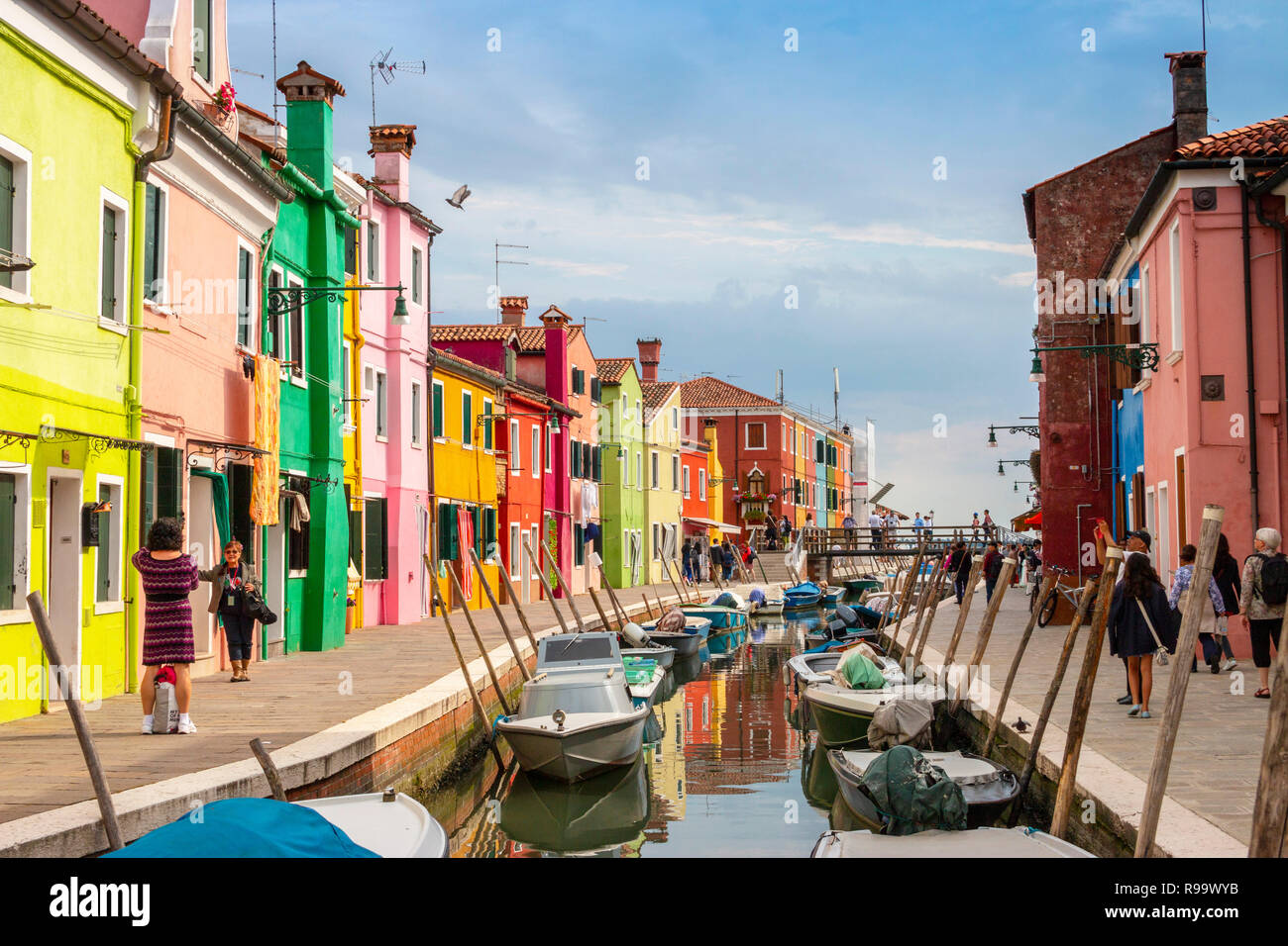 Row Of Colourful Painted Houses High Resolution Stock Photography and ...