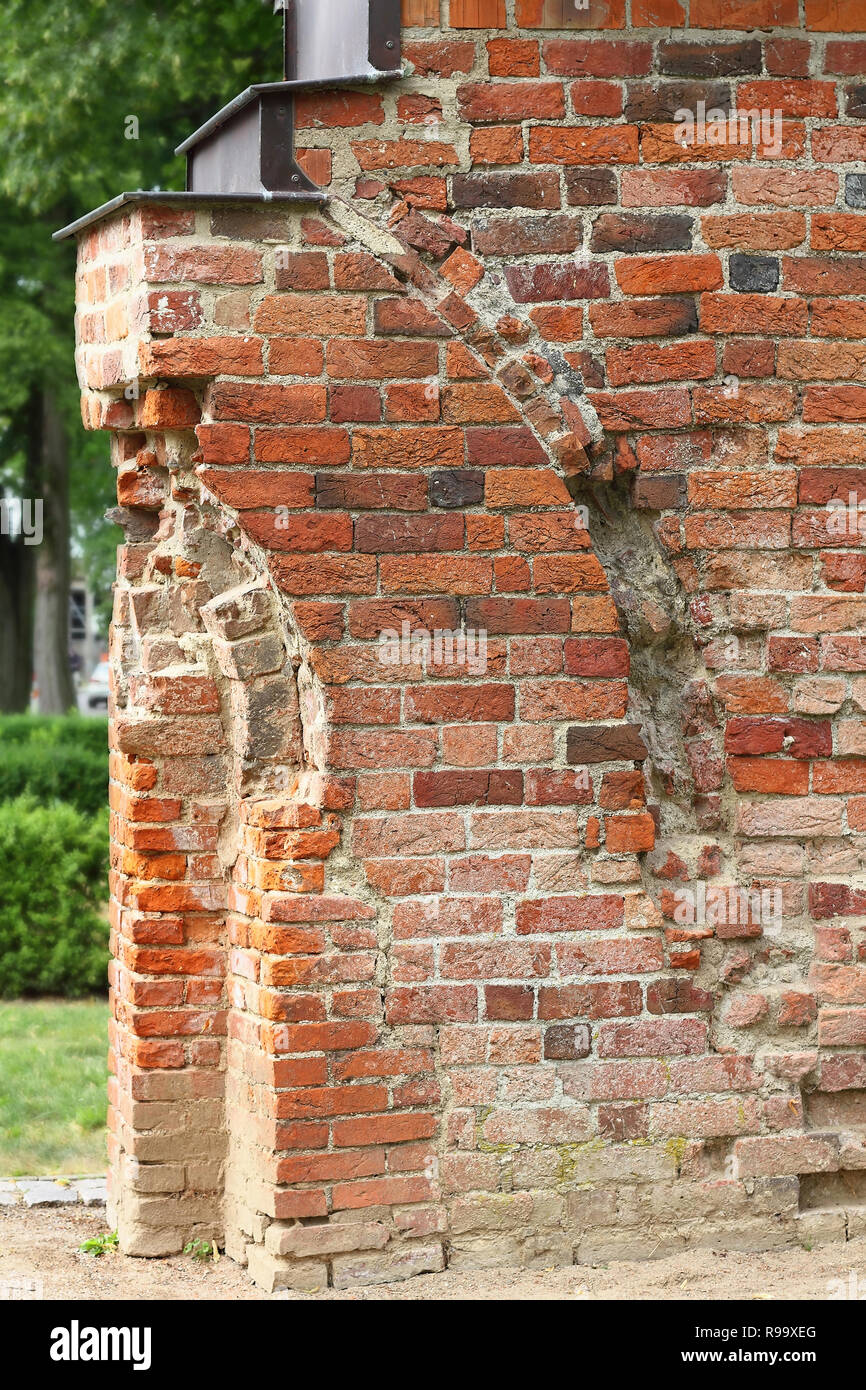 Romanesque brick architecture in northern germany hi-res stock ...