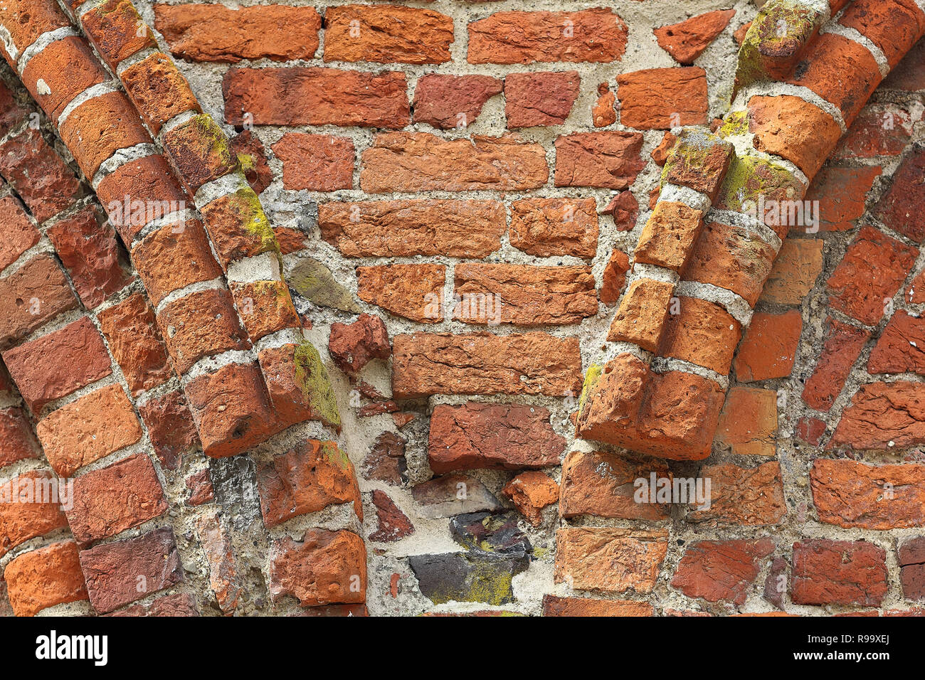 Fragment of a Romanesque wall Stock Photo - Alamy