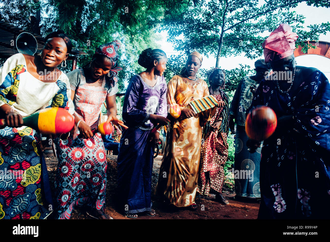 Group of black women singing and dancing. Multi Ethnic music party to ...