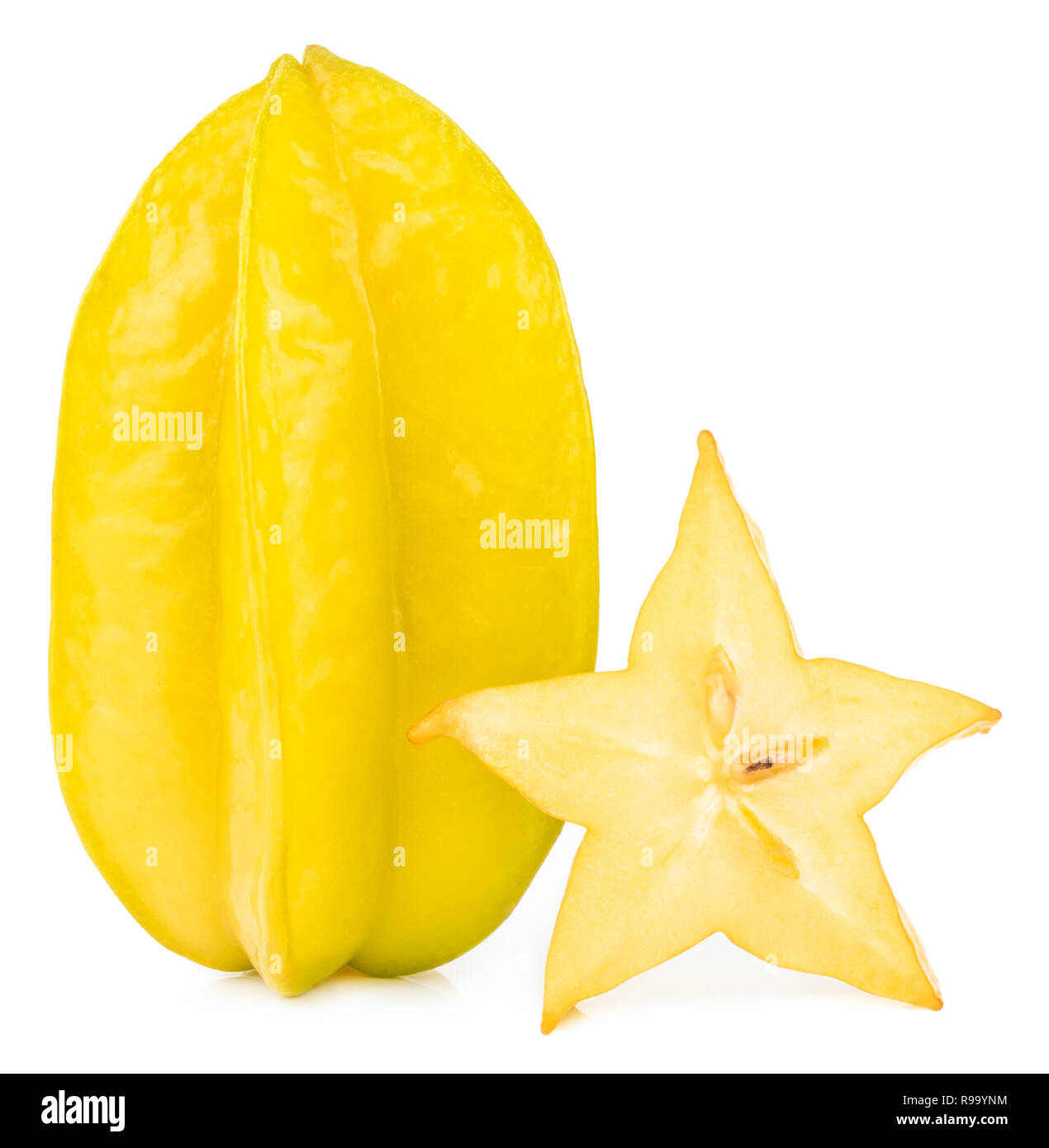 star fruit carambola or star apple ( starfruit ) isolated on white ...