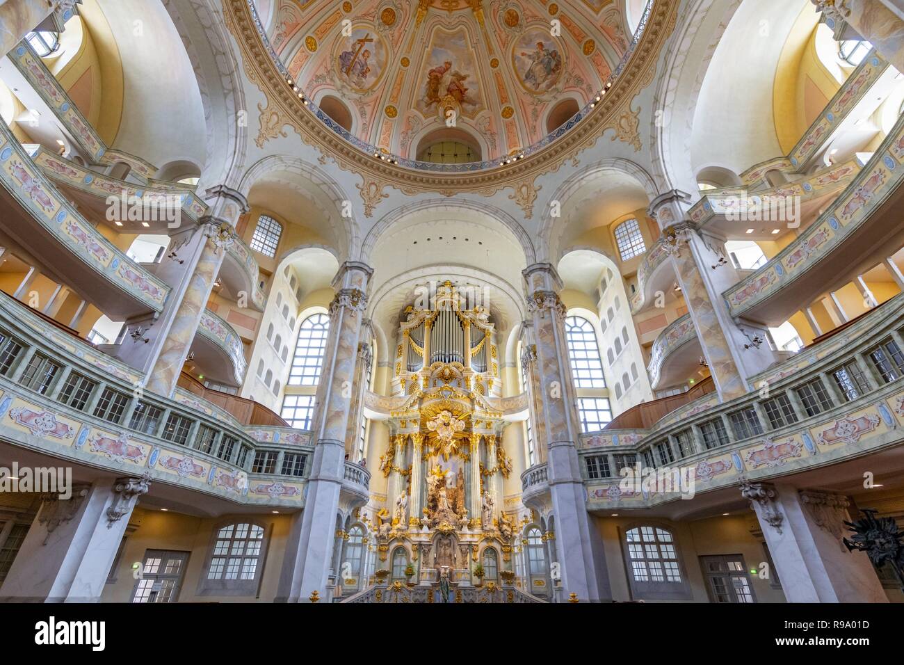 Interior view altar church frauenkirche hi-res stock photography and ...