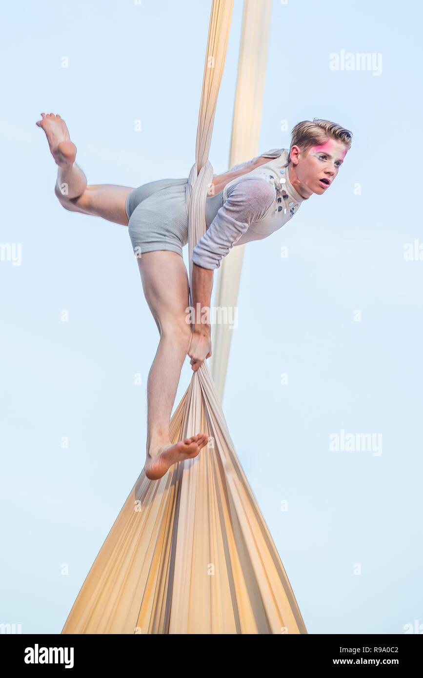 Acrobatic show in Emily park Montreal Canada Stock Photo - Alamy
