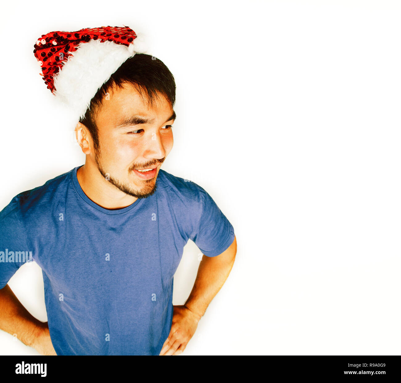 Funy exotical asian santa claus Cut Out Stock Images & Pictures - Alamy