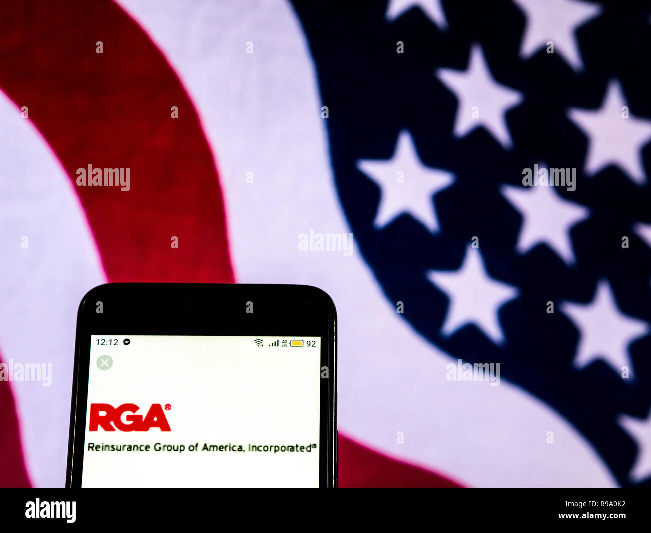 Reinsurance group of america logo hi-res stock photography and images ...