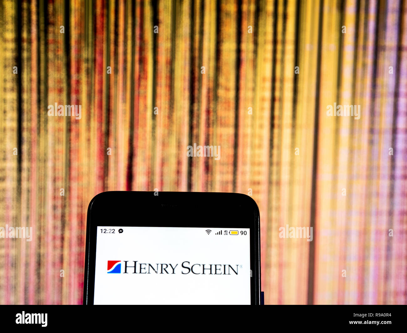 Henry Schein Company logo seen displayed on smart phone Stock Photo - Alamy