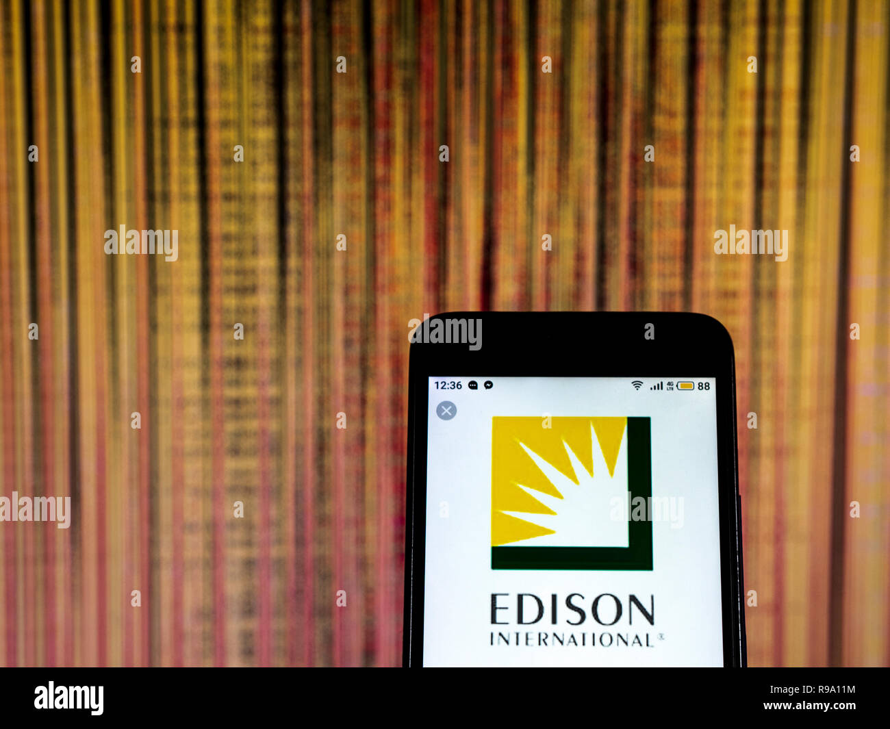 Edison international logo hi-res stock photography and images - Alamy