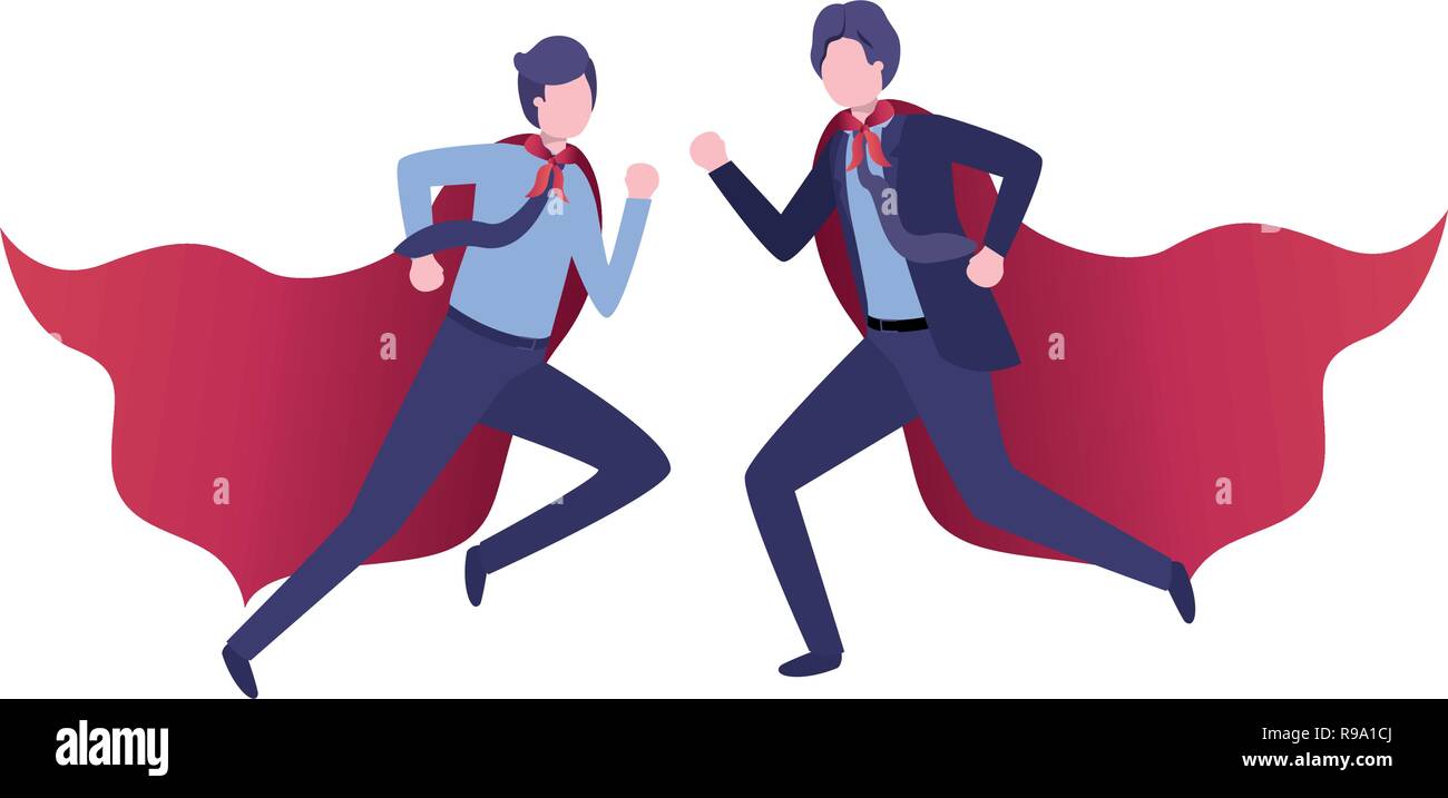 business men with hero coat Stock Vector Image & Art - Alamy