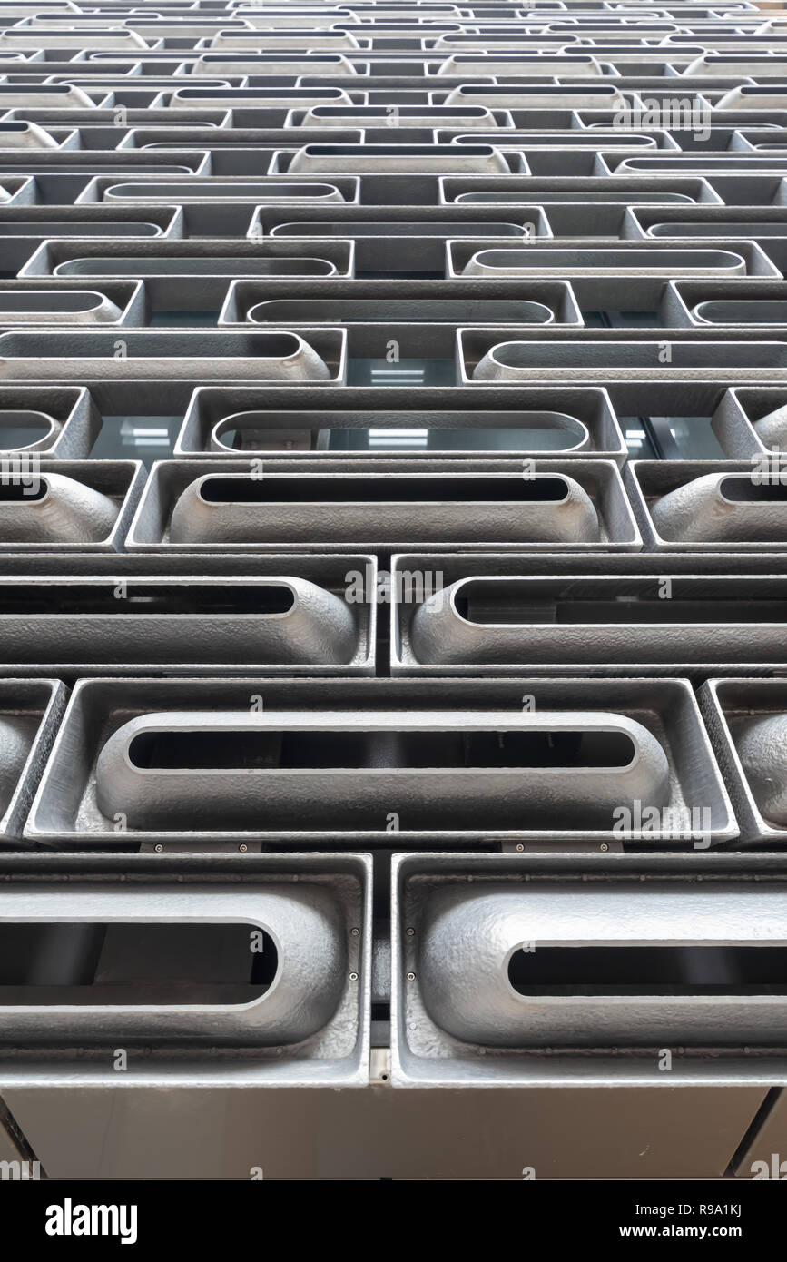 Abstract design building wall, low angle photo Stock Photo - Alamy