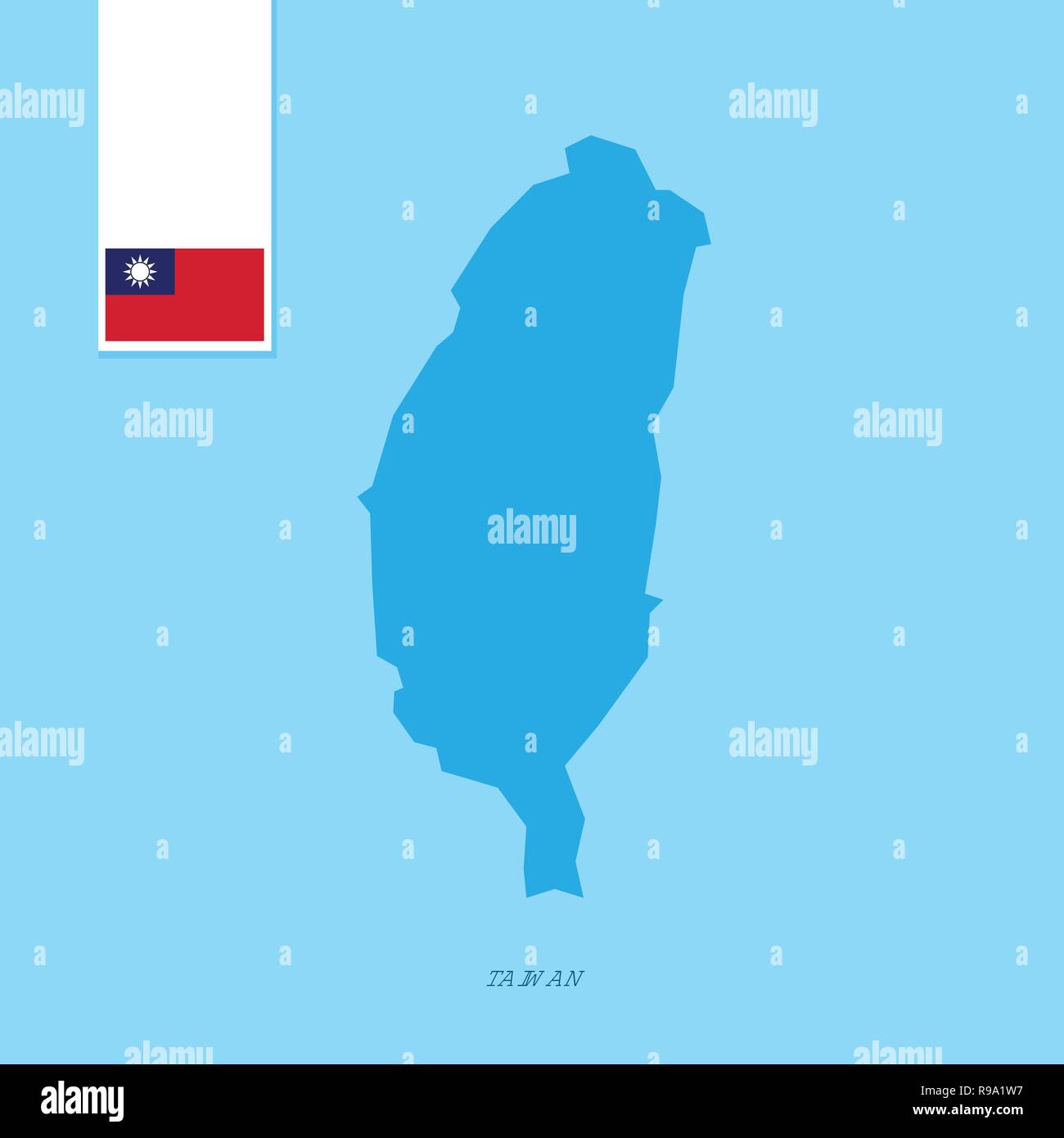 Taipei Flag Stock Vector Images - Alamy