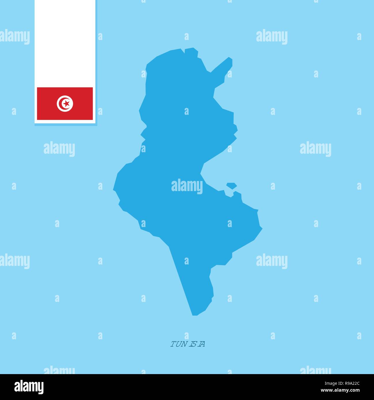 Tunis map Stock Vector Images - Alamy