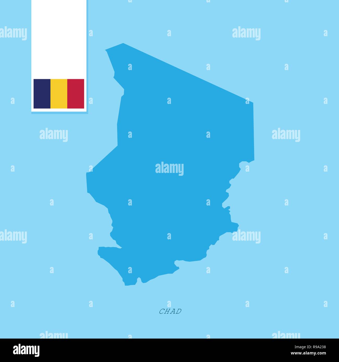 Flag chad africa Stock Vector Images - Alamy