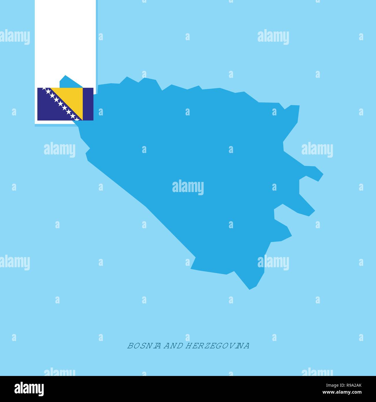 Sarajevo flag Stock Vector Images - Alamy