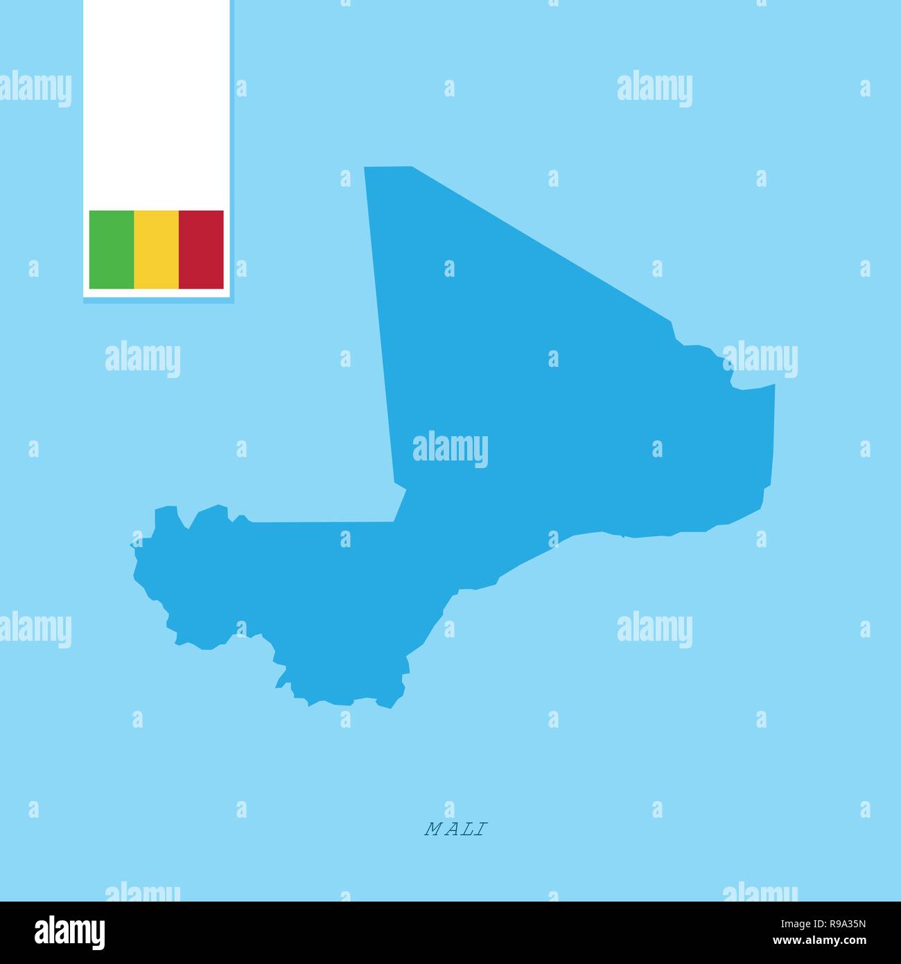 Mali map of africa Stock Vector Images - Alamy