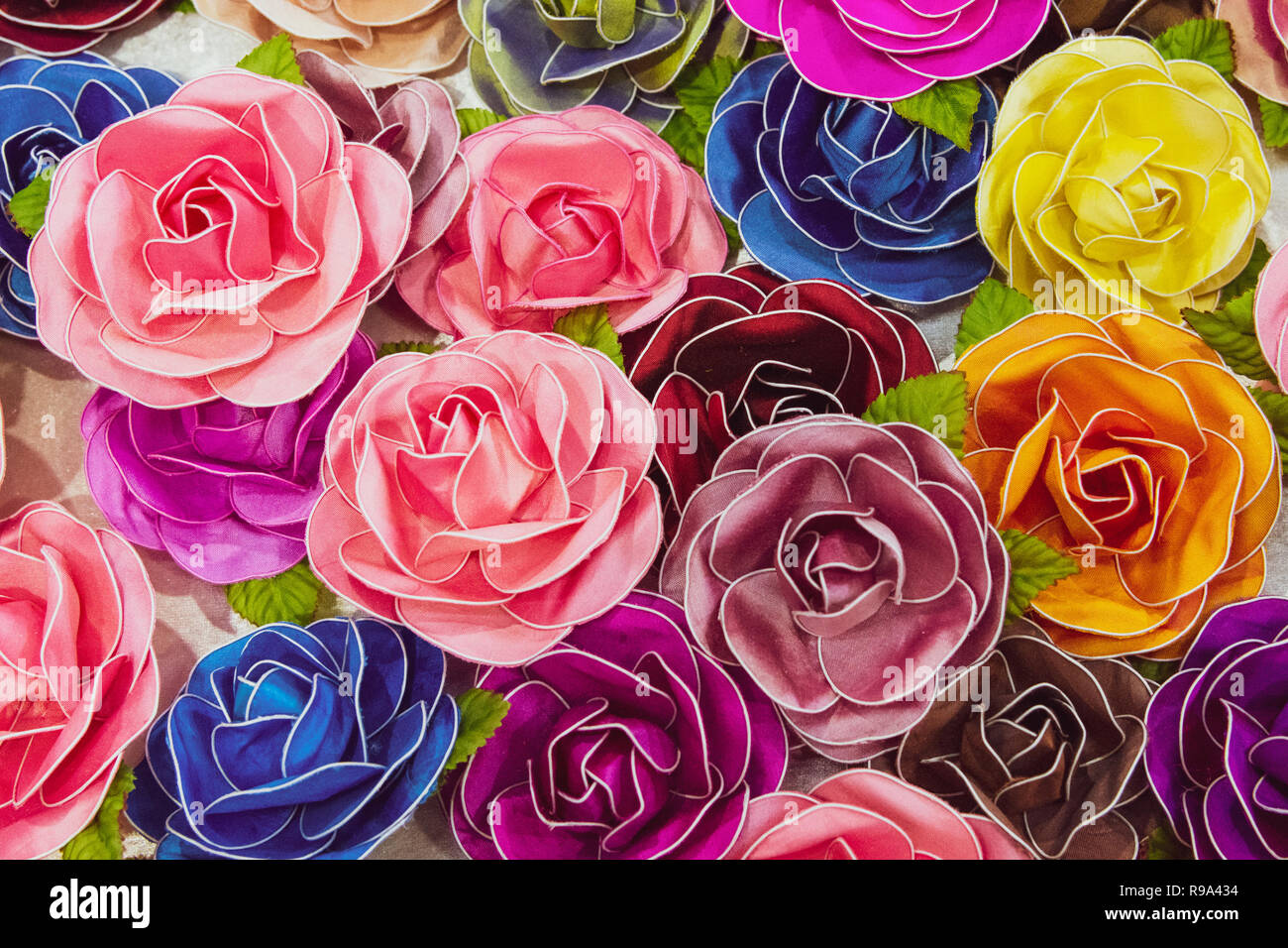 Assorted silk flowers hi-res stock photography and images - Alamy