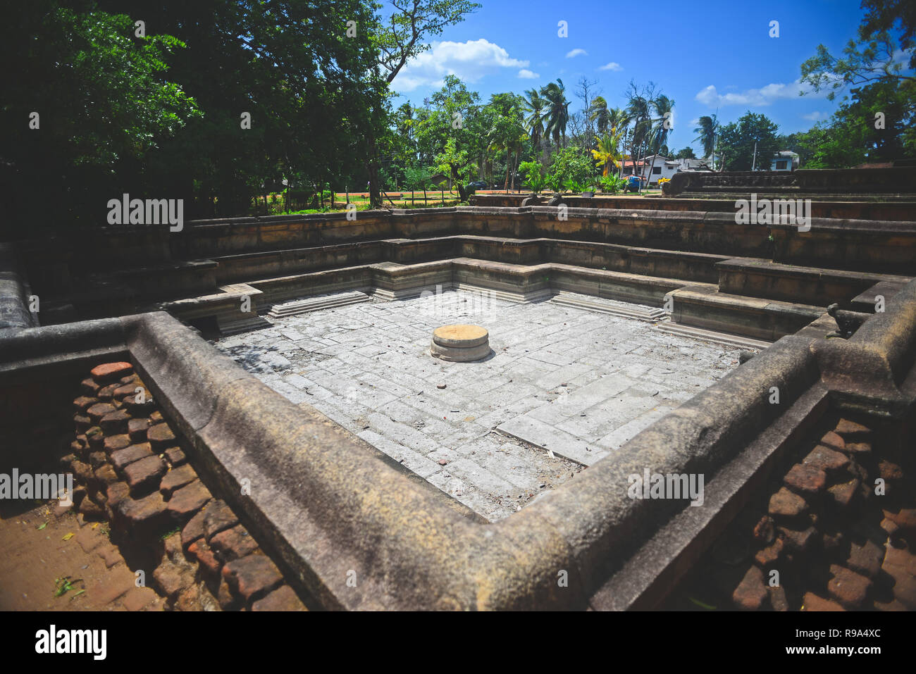 King•s swimming pool in The Ancient City Polonnaruwa, Sri Lanka Stock ...