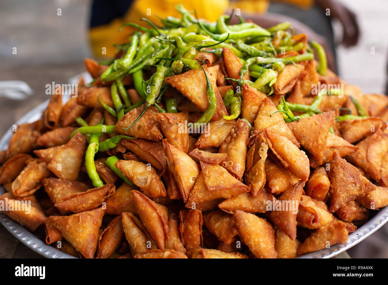 Indian vegetable samosas hi-res stock photography and images - Alamy