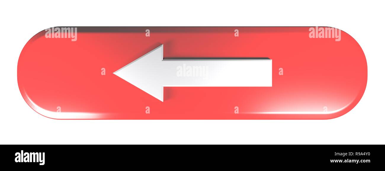 Red arrow pointing left Cut Out Stock Images & Pictures - Alamy