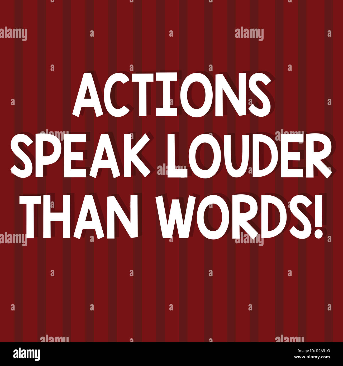 Text sign showing Actions Speak Louder Than Words. Conceptual photo ...