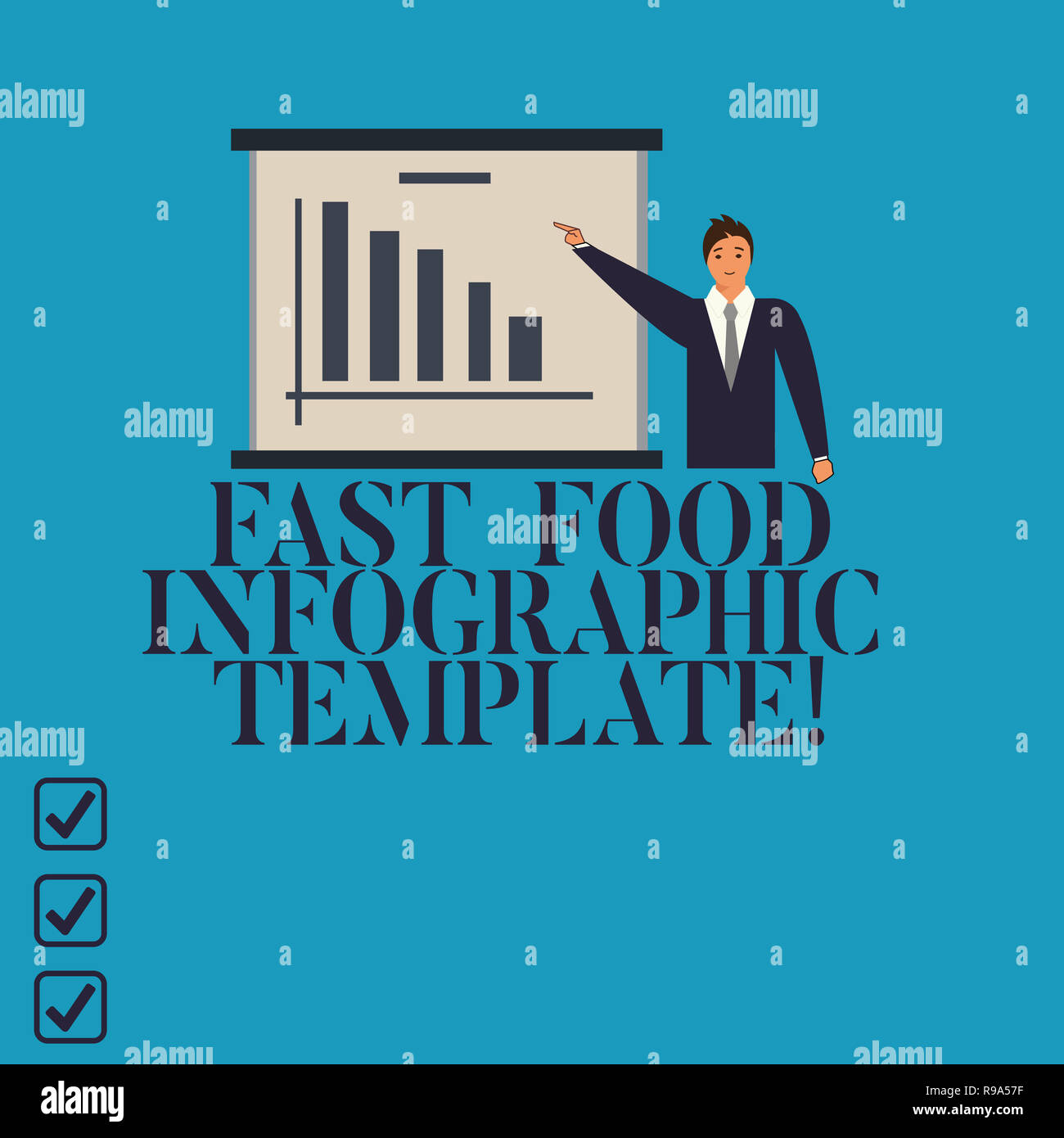 Conceptual hand writing showing Fast Food Infographic Template ...