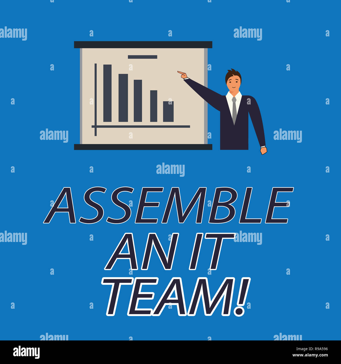 Text sign showing Assemble An It Team. Conceptual photo Create ...