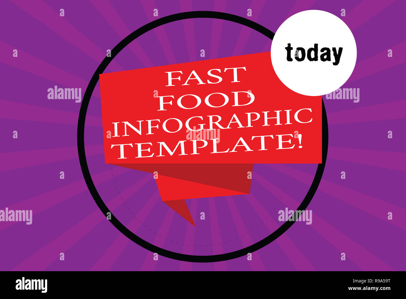 Conceptual hand writing showing Fast Food Infographic Template ...