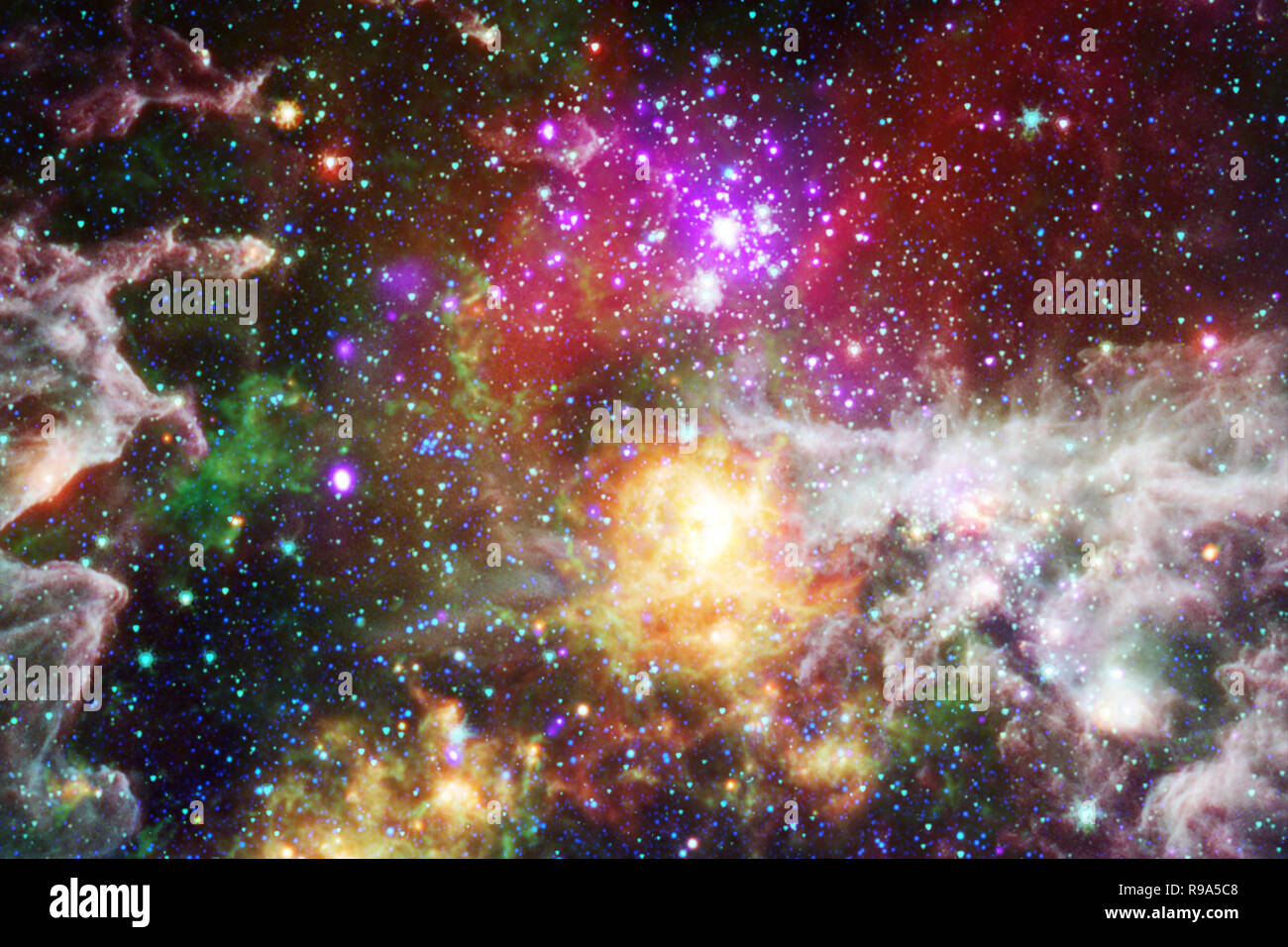 Awesome nebula. Billions of galaxies in the universe. Elements of this ...