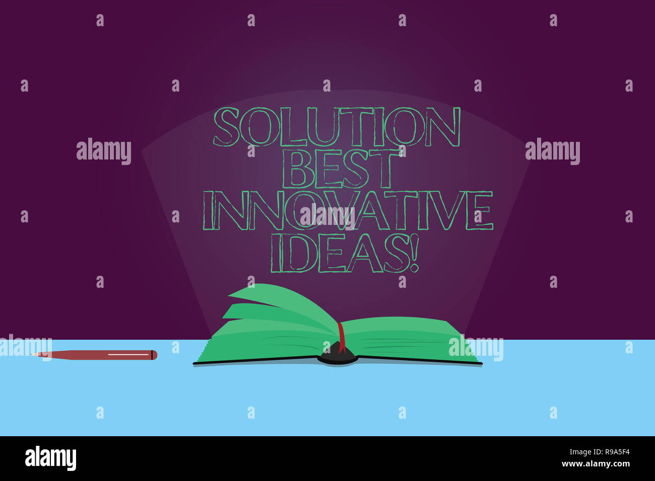 Handwriting text Solution Best Innovative Ideas. Concept meaning Good ...