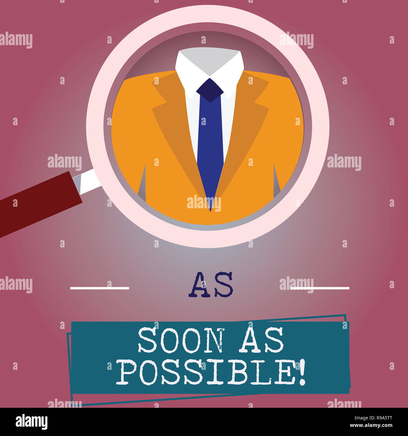 Handwriting text writing As Soon As Possible. Concept meaning ...